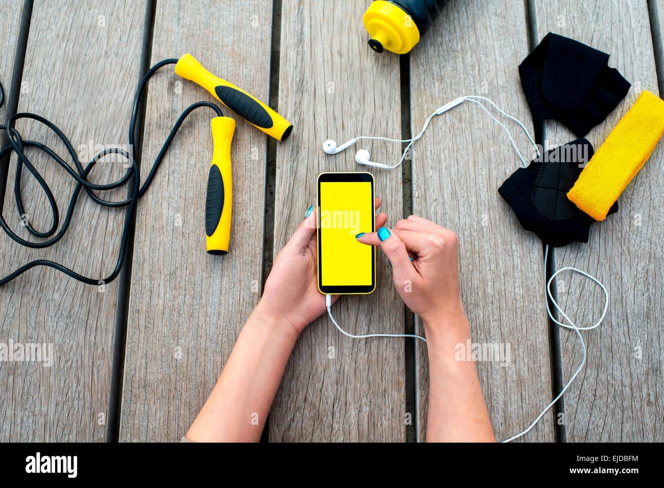 Sport mobile application Stock Photo - Alamy