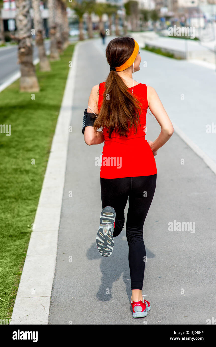 Running red city hi-res stock photography and images - Alamy