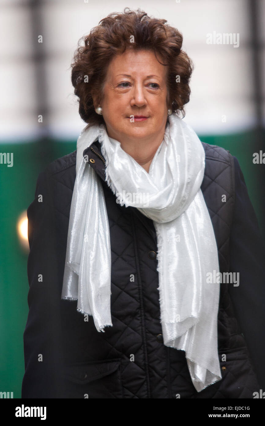 London, UK. 24th March, 2015. Members of the Cabinet gather at Downing ...