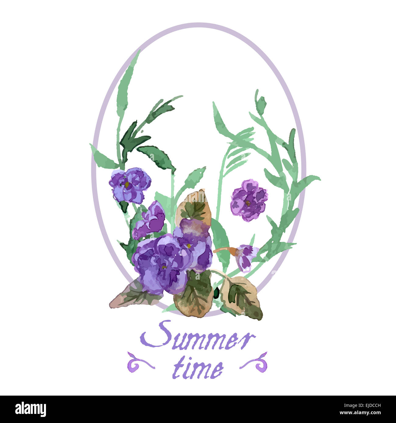 Lively pattern of flowers Cut Out Stock Images & Pictures - Alamy