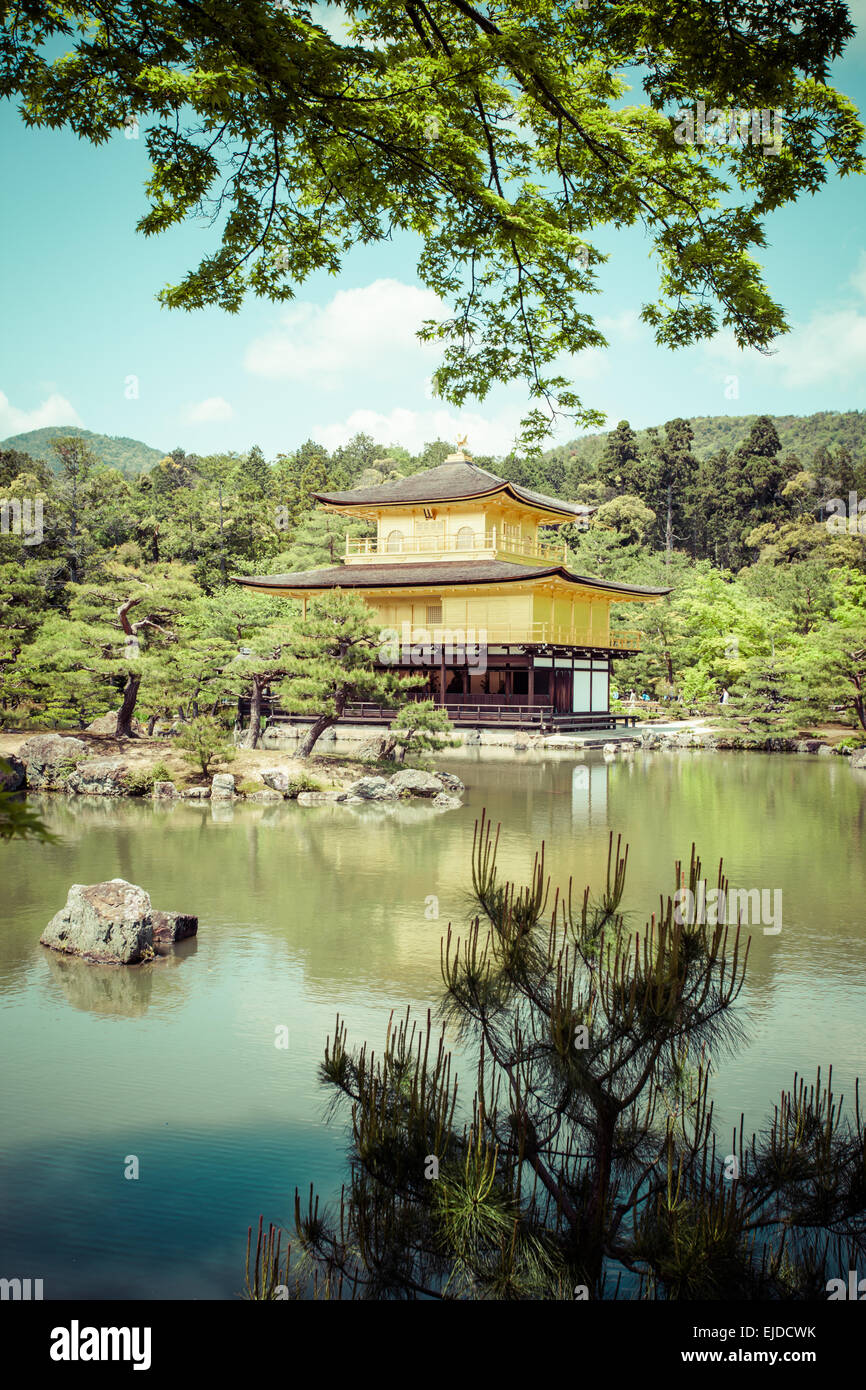 Famous Golden Pavilion Kinkaku-ji in Kyoto Japan Stock Photo - Alamy
