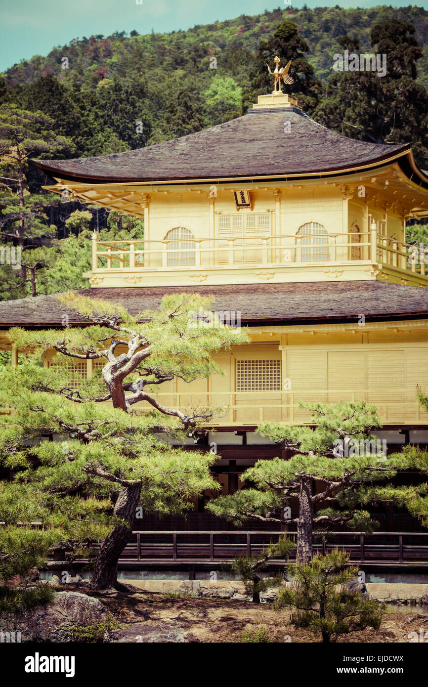 Famous Golden Pavilion Kinkaku-ji in Kyoto Japan Stock Photo - Alamy