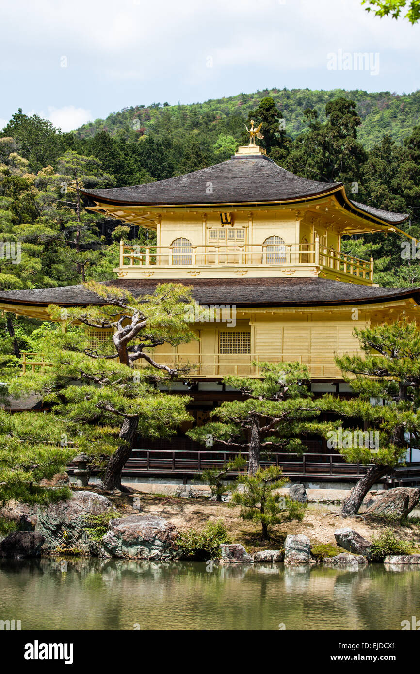 Famous Golden Pavilion Kinkaku-ji in Kyoto Japan Stock Photo - Alamy