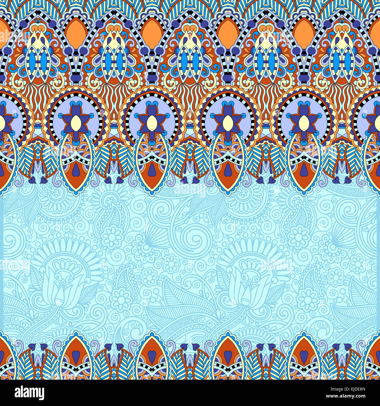 ornamental floral folkloric background Stock Photo - Alamy