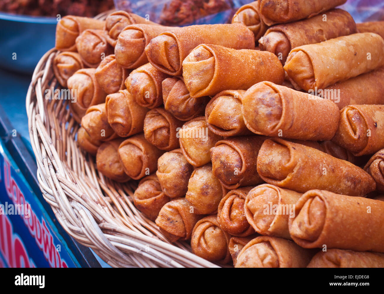 Fried spring rolls Stock Photo - Alamy