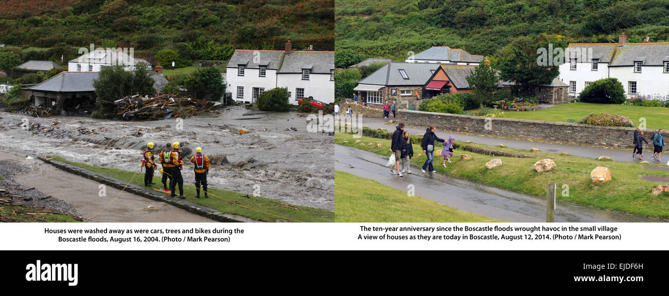 Boscastle Flood Helicopter High Resolution Stock Photography and Images ...