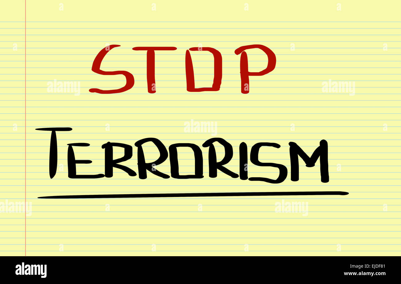 Stop Terrorism Concept Stock Photo - Alamy