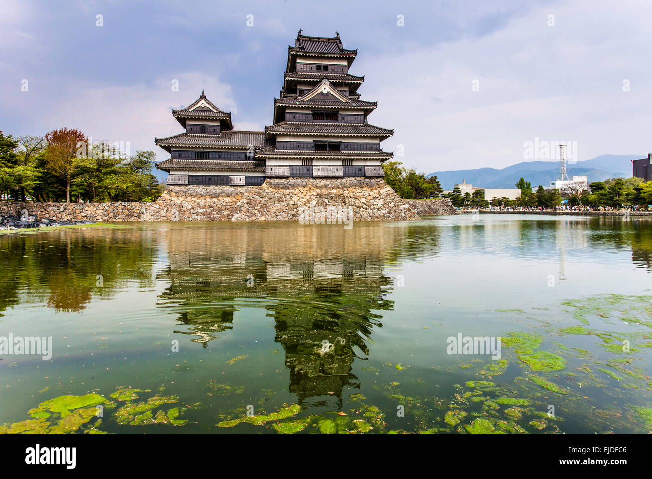 Beautiful medieval castle Matsumoto in the eastern Honshu, Japan Stock ...