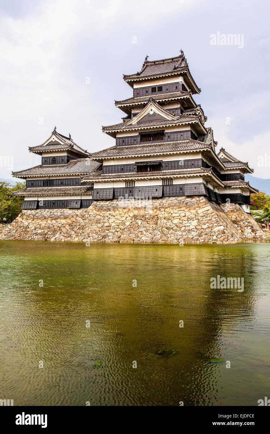 Beautiful medieval castle Matsumoto in the eastern Honshu, Japan Stock ...