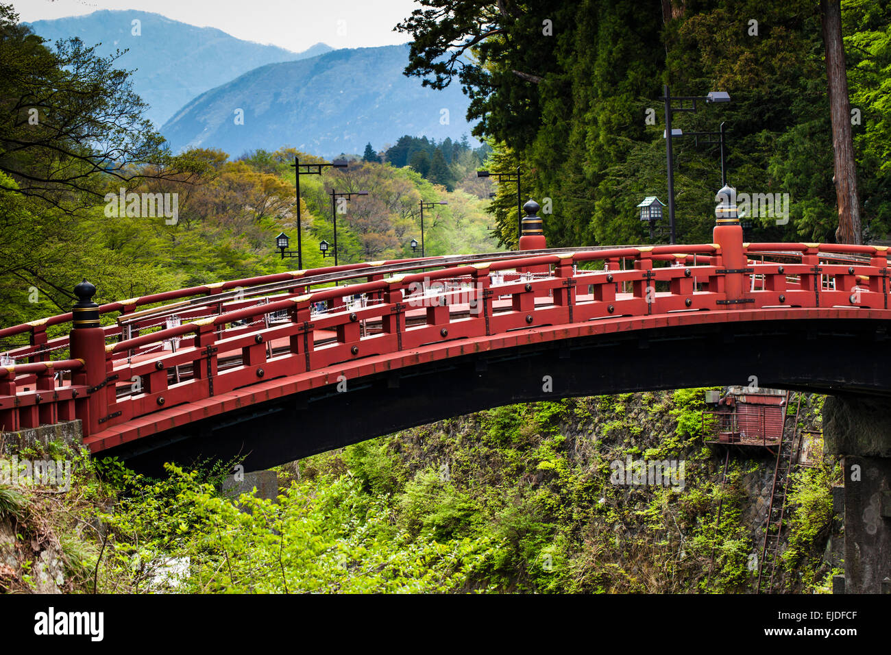 Red bridge shinkyo in japan hi-res stock photography and images - Alamy