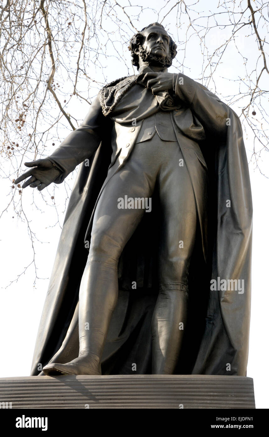 London, England, UK. Statue (1874, by Matthew Noble) of Edward George ...