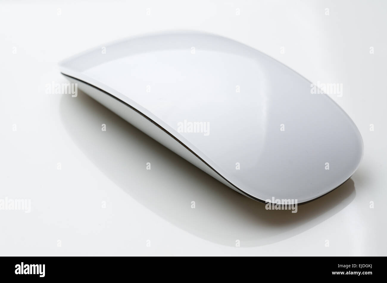 White mouse, on a white background Stock Photo - Alamy