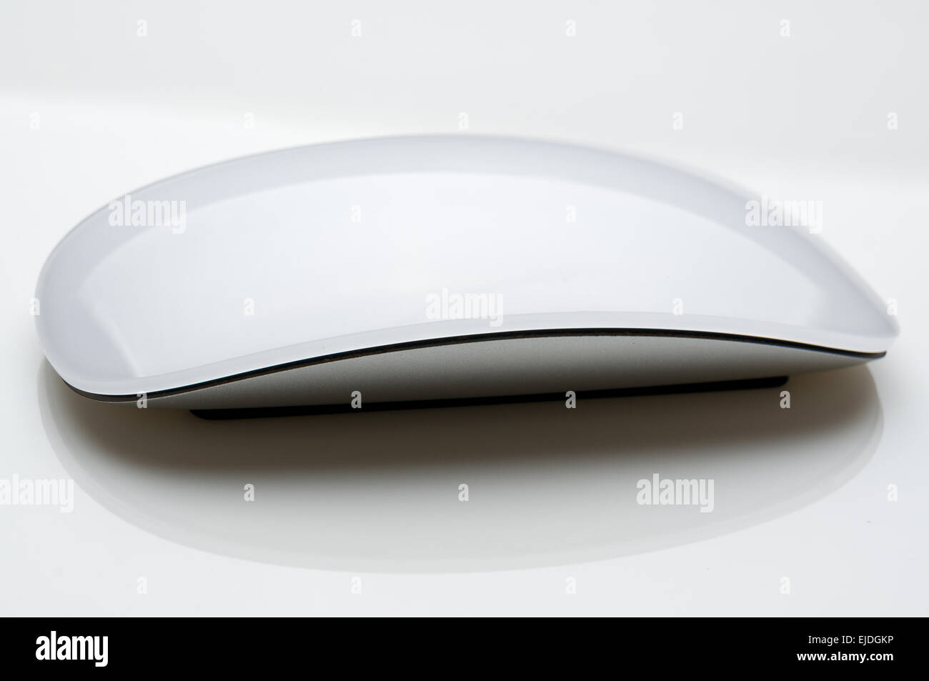 White mouse, on a white background Stock Photo - Alamy