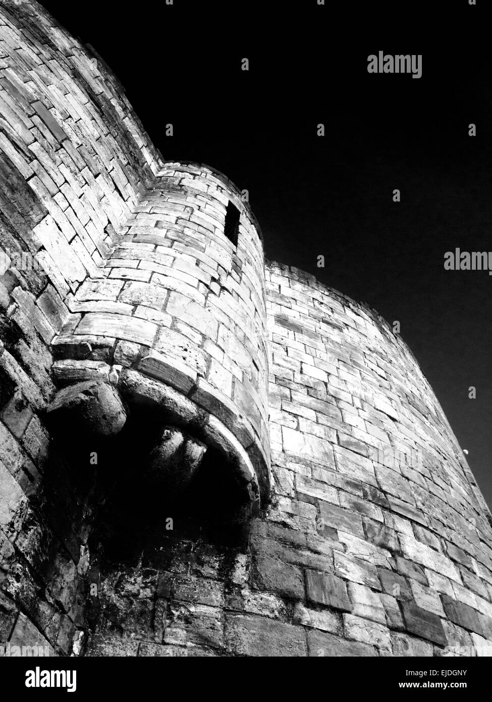 Turret on Cliffords Tower in York North Yorkshire England Stock Photo ...