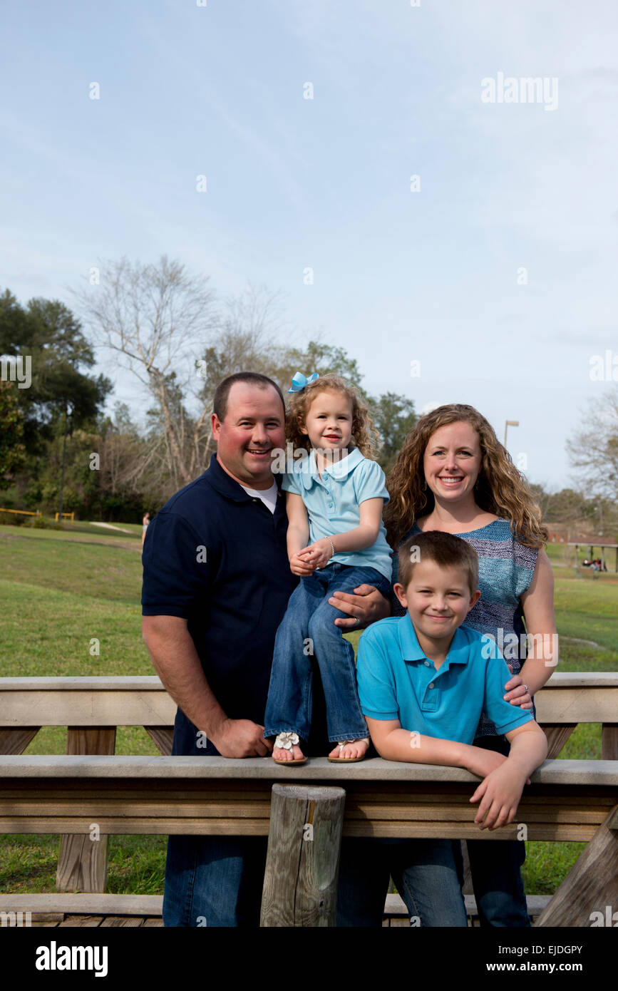 Family at a park, portrait Stock Photo - Alamy