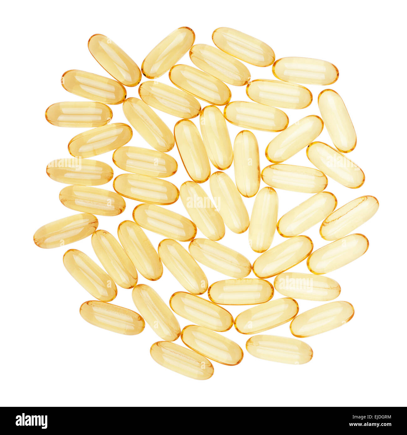 Cod liver oil capsules pile hi-res stock photography and images - Alamy