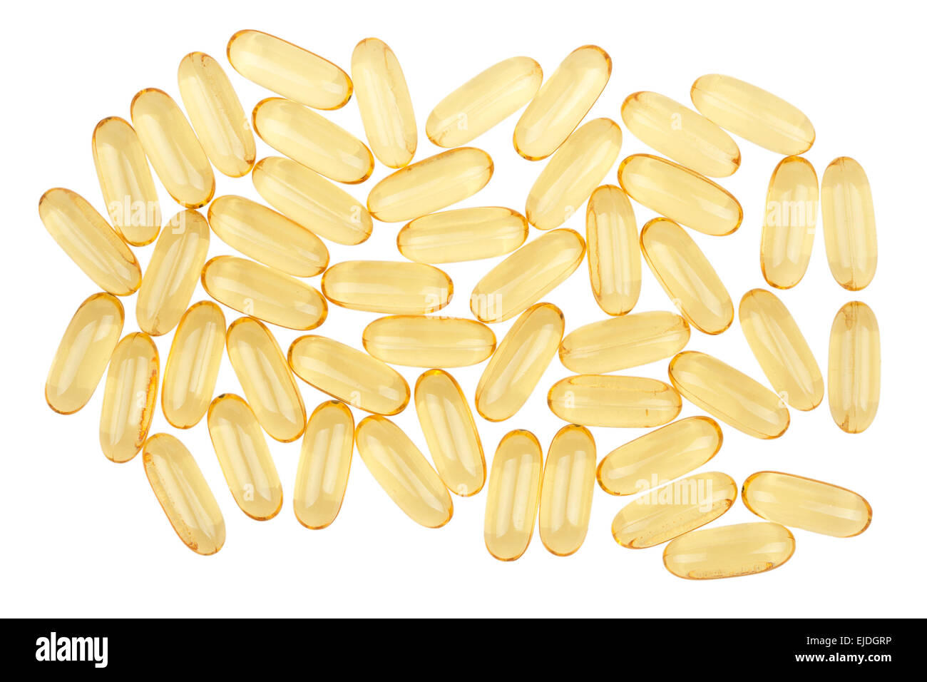 Cod liver oil capsules pile hi-res stock photography and images - Alamy