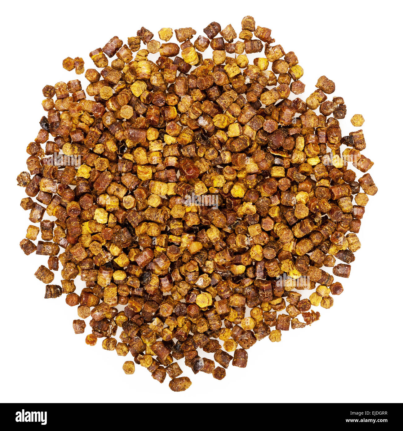 Pile of bee bread isolated on white background Stock Photo - Alamy