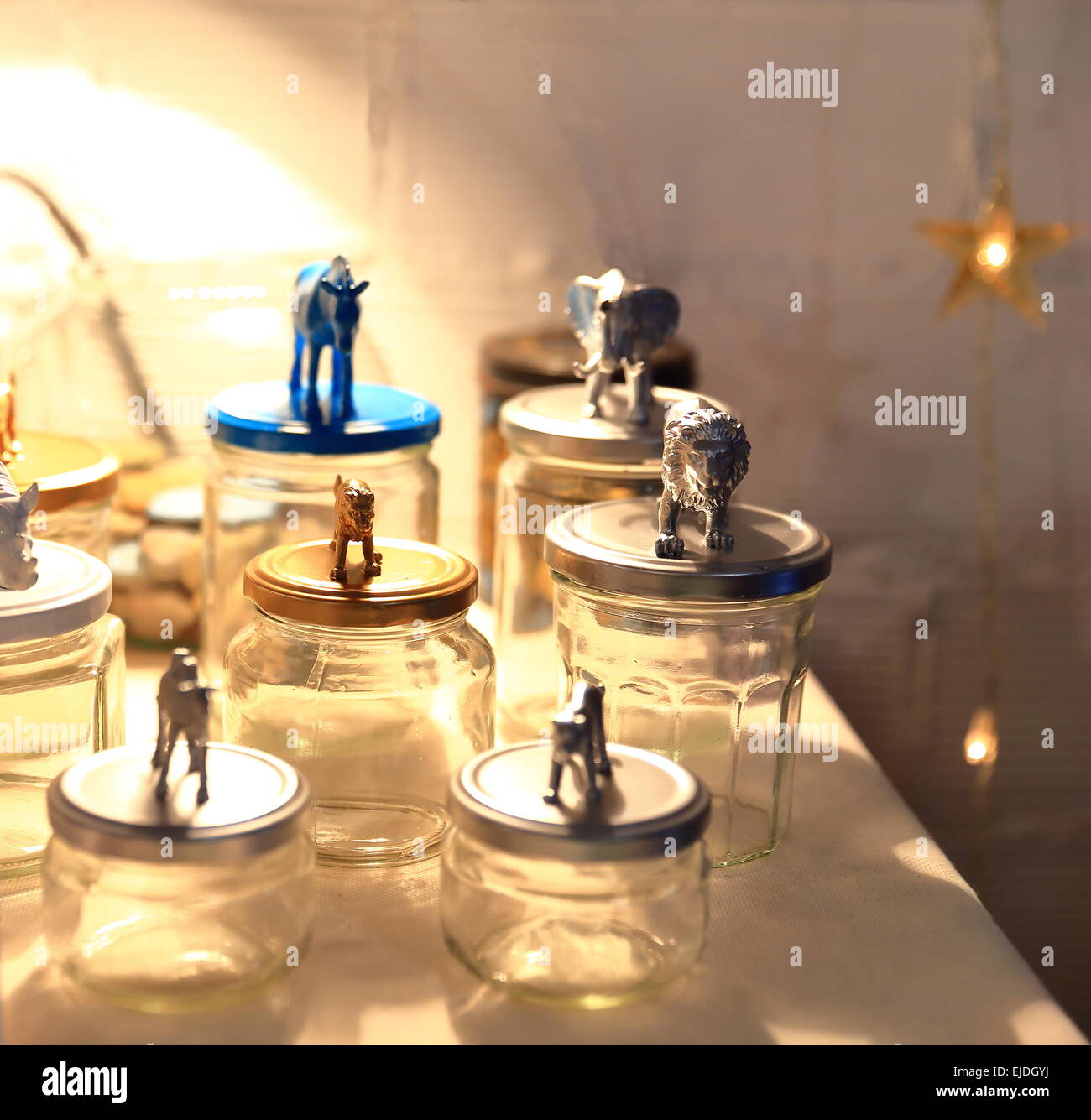 Designer glass jars hi-res stock photography and images - Alamy