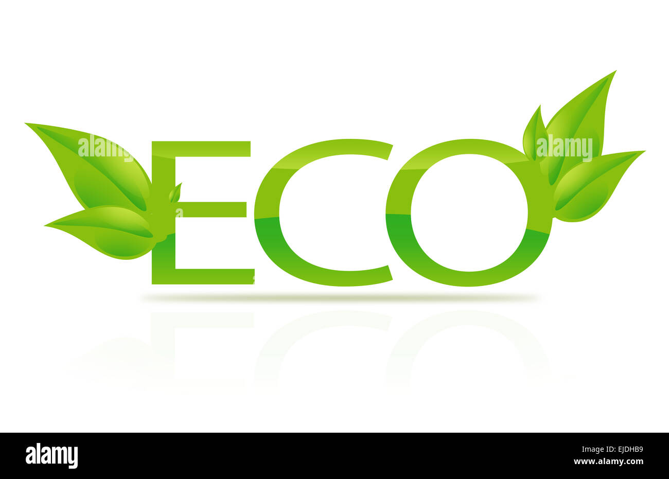 illustration of eco sign Stock Photo - Alamy