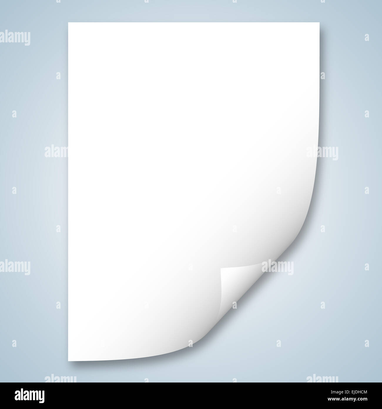 Curled blue sheet hi-res stock photography and images - Alamy