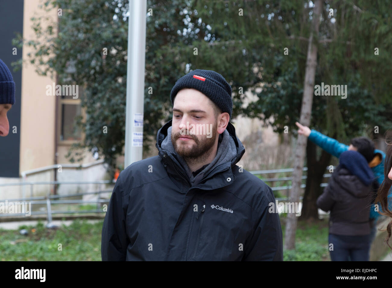 Artist Clemens Behr (Germany) artist, in Rome Stock Photo - Alamy