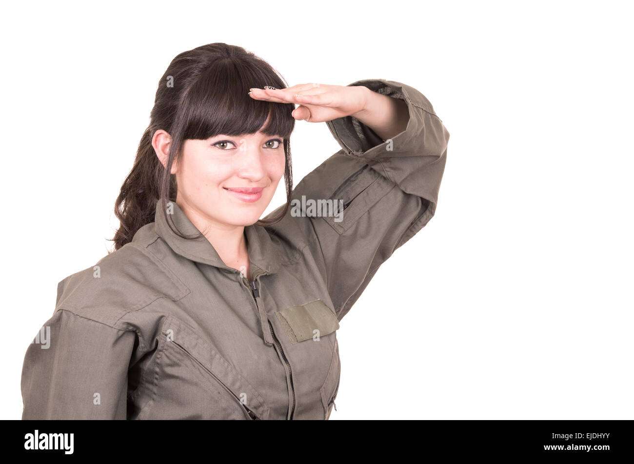 beautiful young female pilot wearing uniform Stock Photo - Alamy