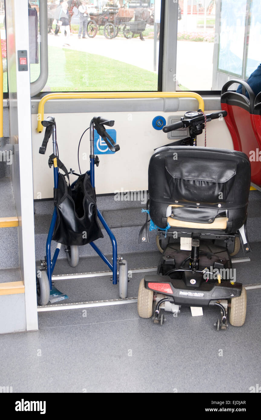 disabled access bus buses mobility scooter scooters on in a walker old ...