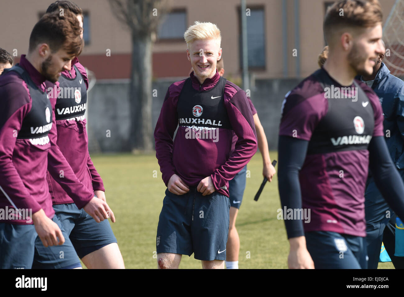 Players of England national U21 football team pictured during the ...