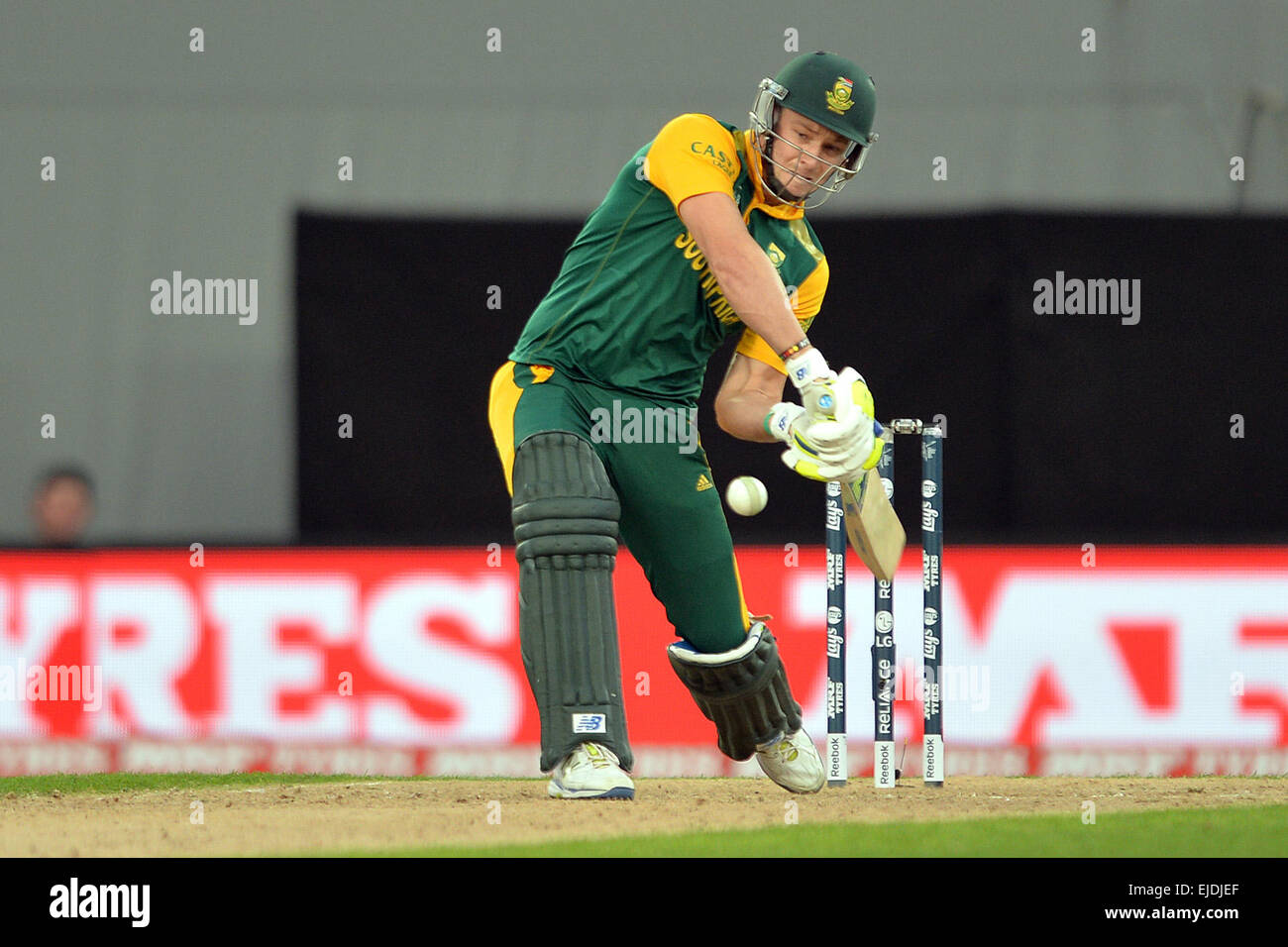 Auckland, New Zealand. 24th Mar, 2015. David Miller of South Africa ...