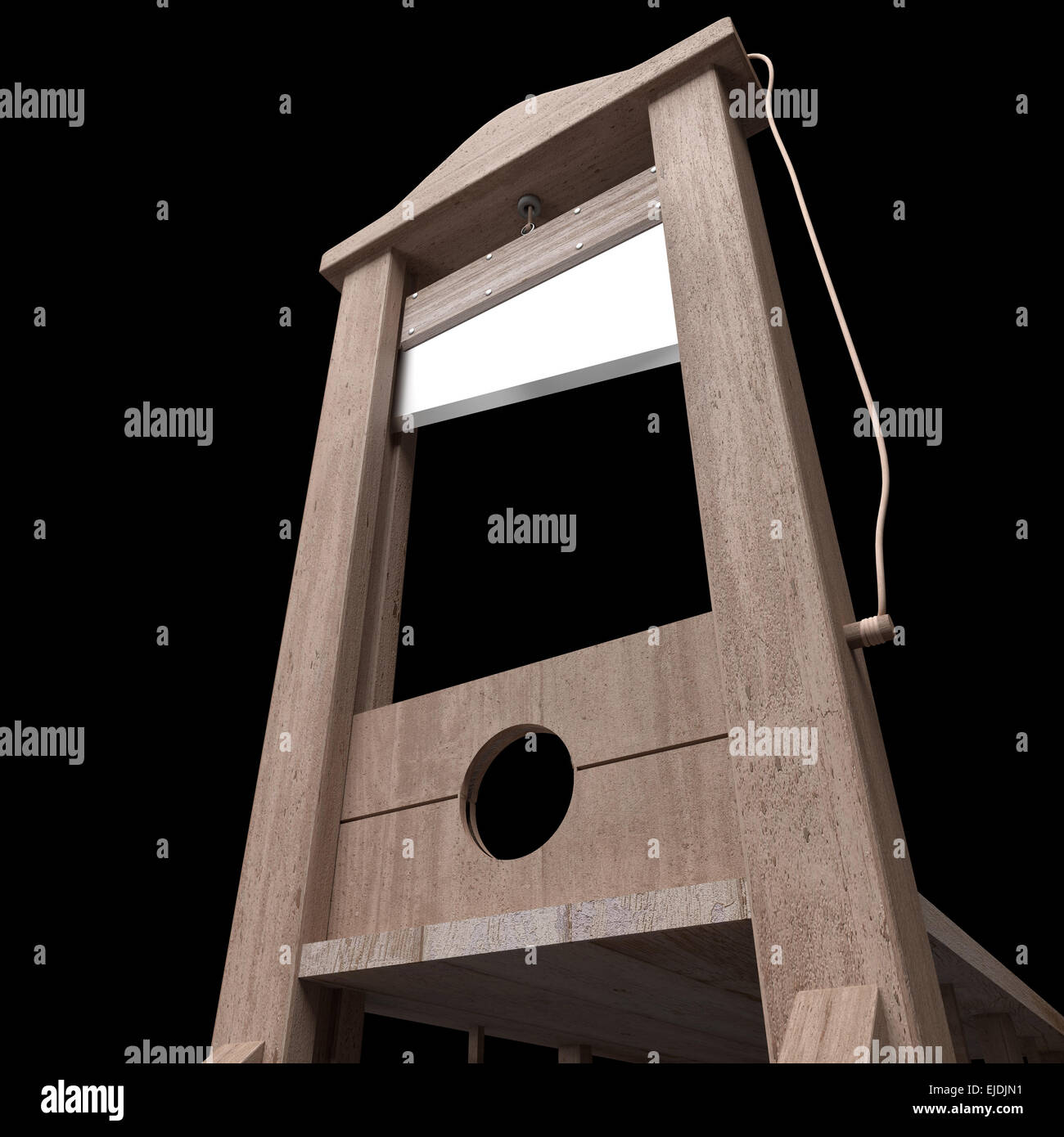 3d rendering of a guillotine, a dead instrument Stock Photo - Alamy
