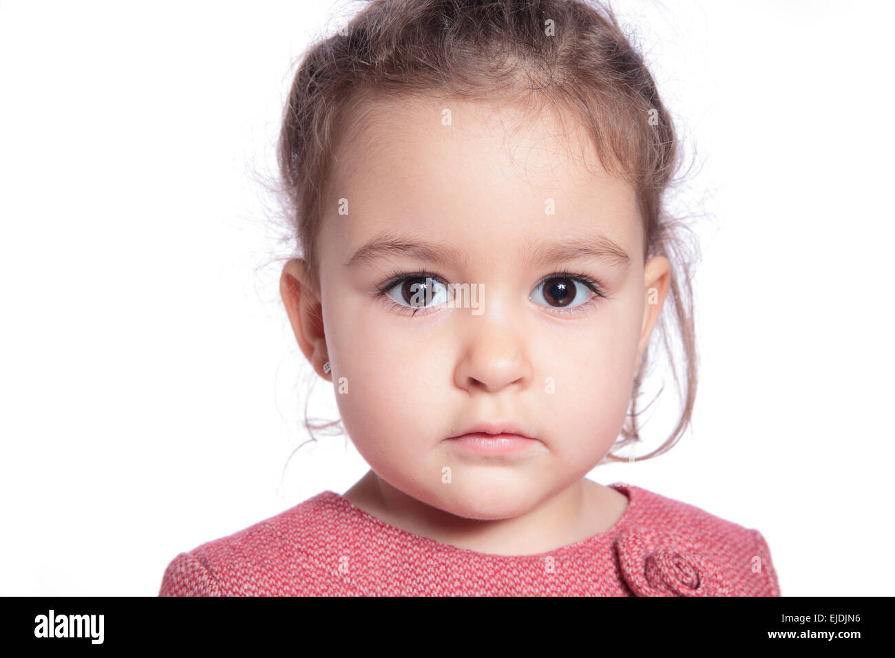 beautiful caucasian girl with a beautiful expression Stock Photo - Alamy
