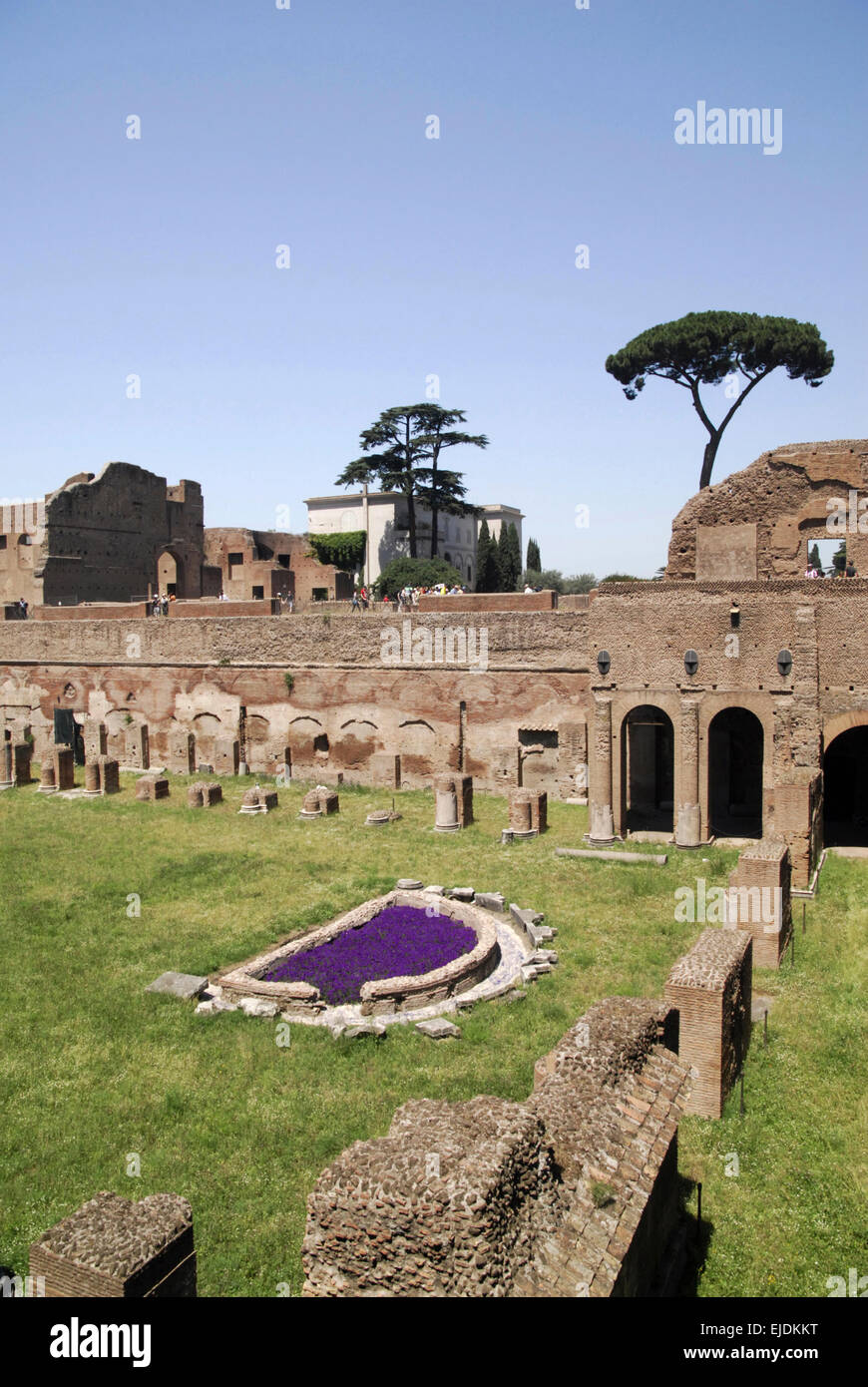 Stadio Domus Flavia on the Palatine Hill in Rome Stock Photo - Alamy
