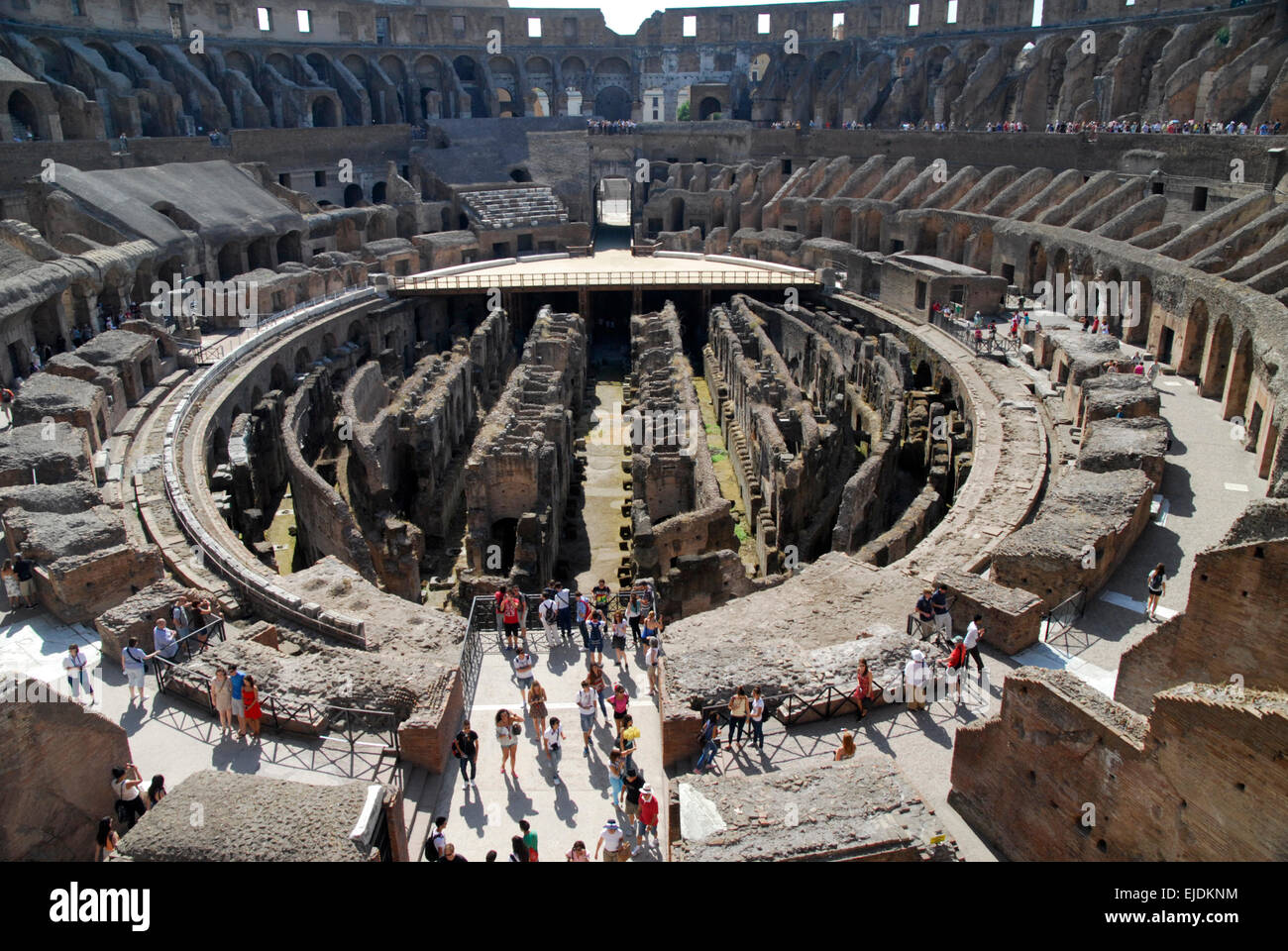 Interior of the Colosseum in Rome Stock Photo - Alamy