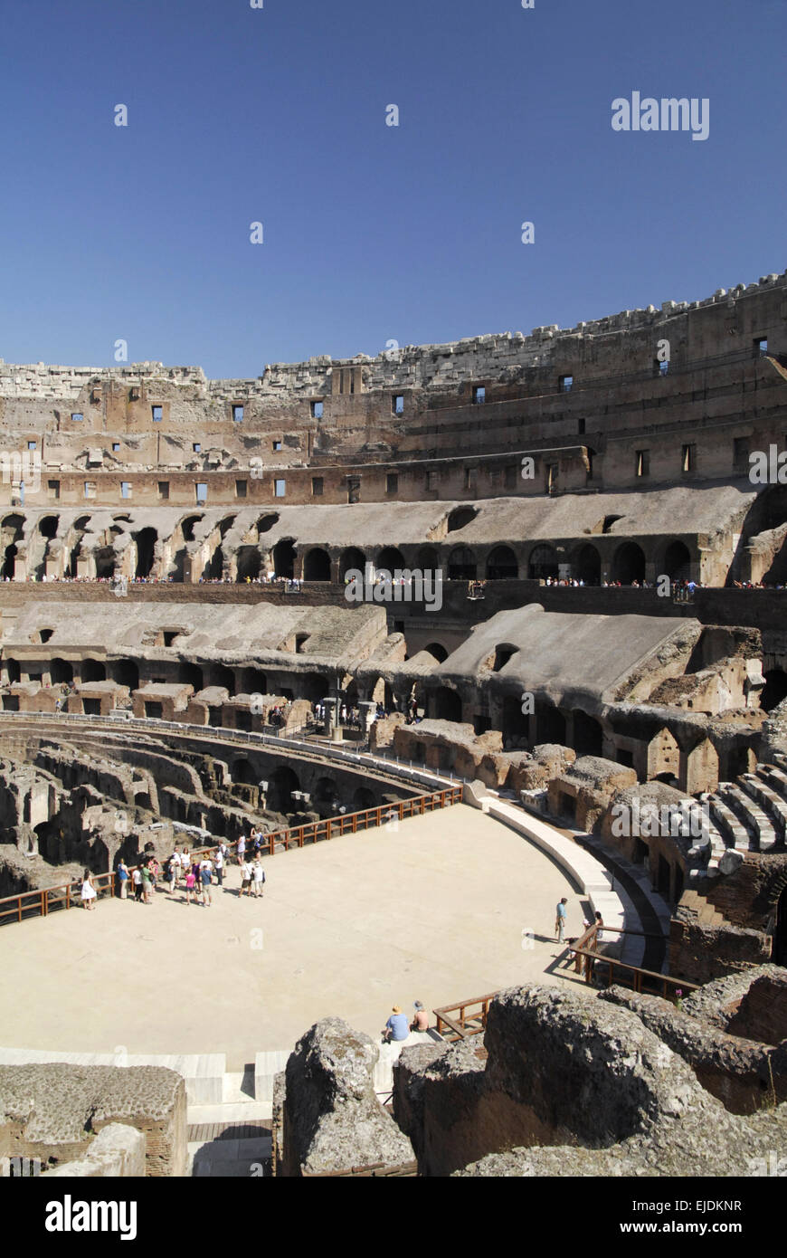 Interior of the Colosseum in Rome Stock Photo - Alamy
