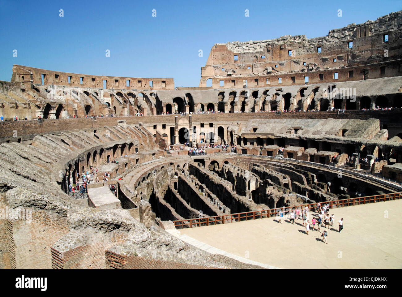 Interior of the Colosseum in Rome Stock Photo - Alamy