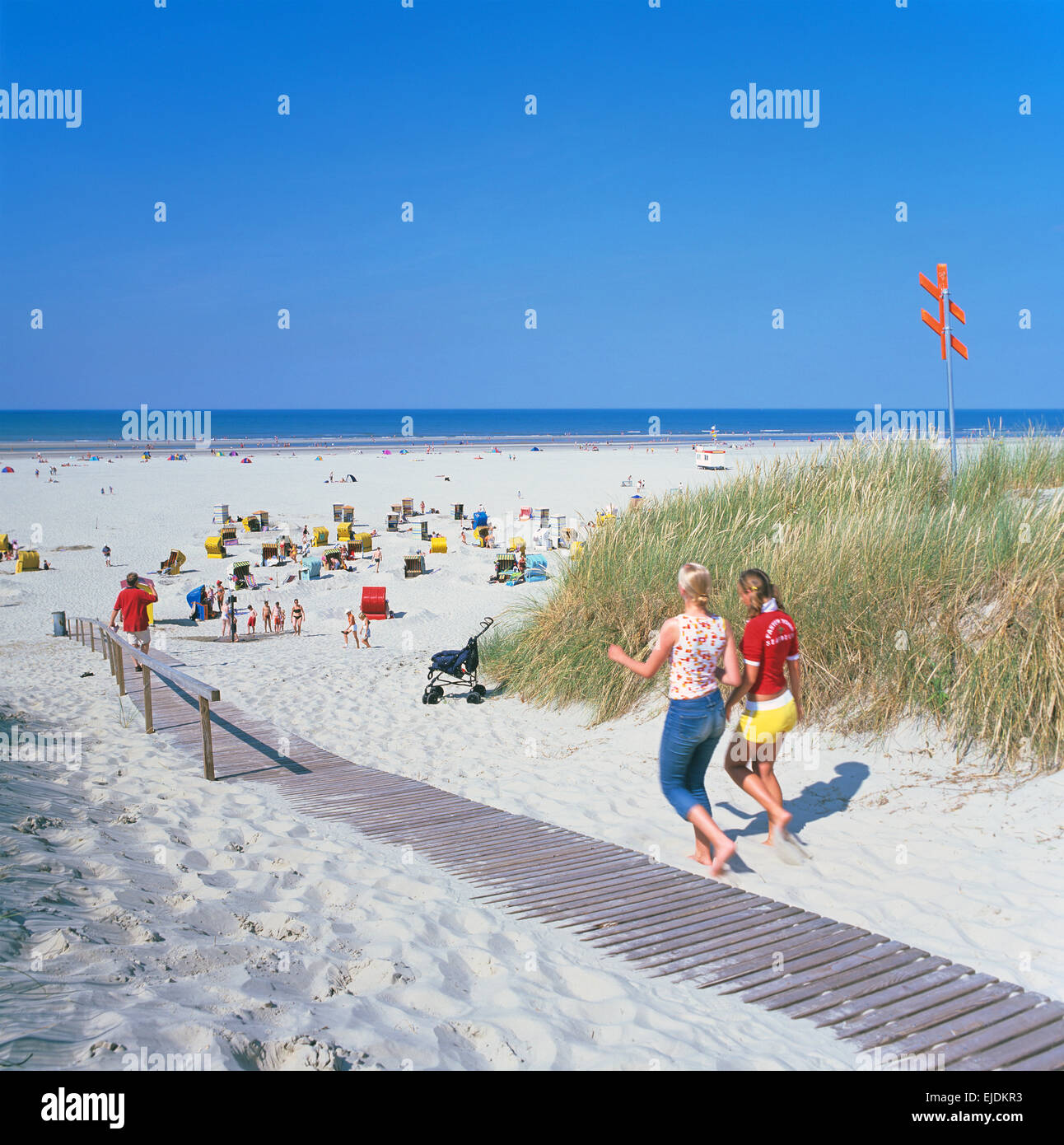 beach on Juist Island, East Friesland, Northern Germany Stock Photo - Alamy