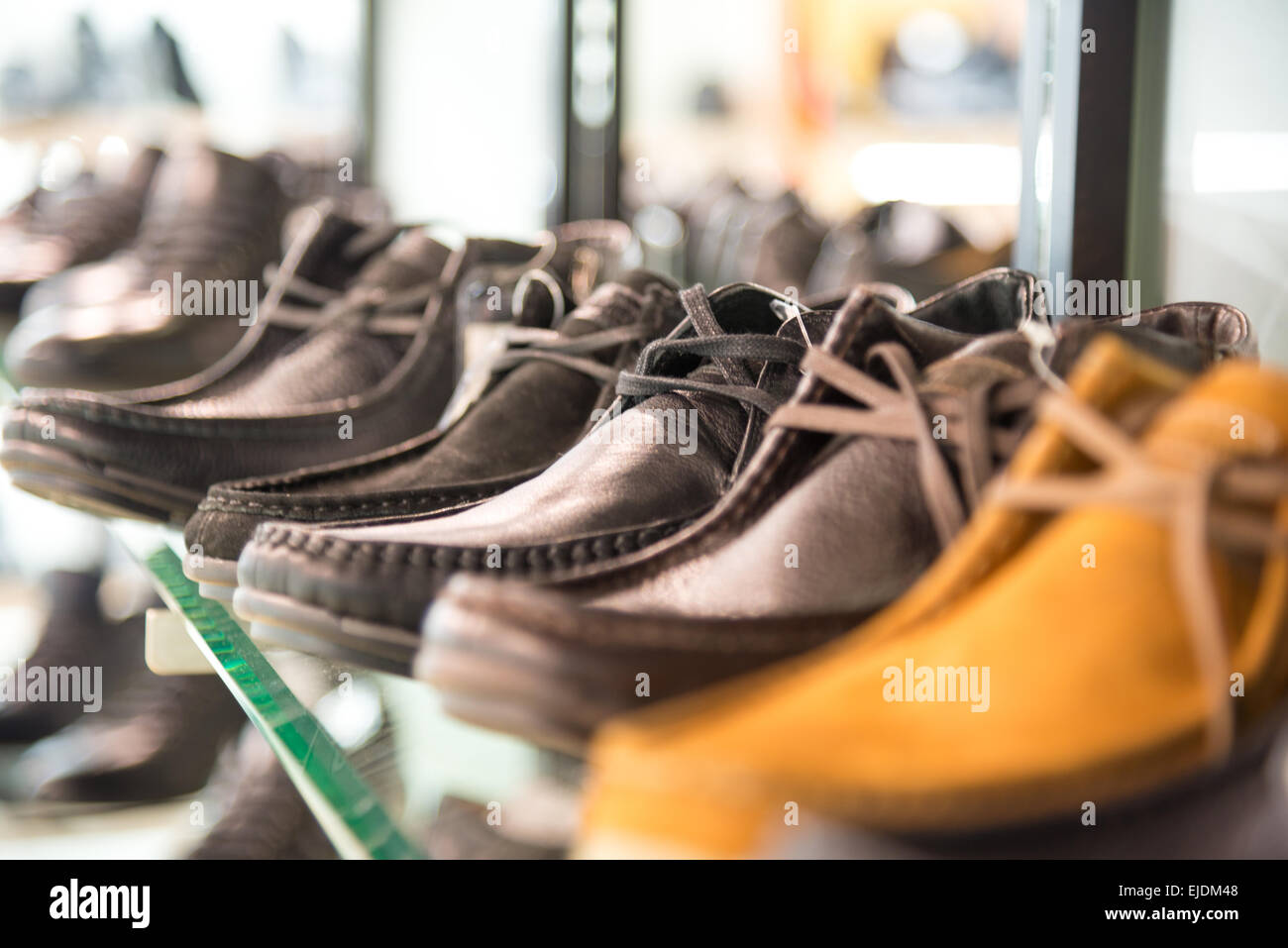 Shoes on shelf store hi-res stock photography and images - Alamy