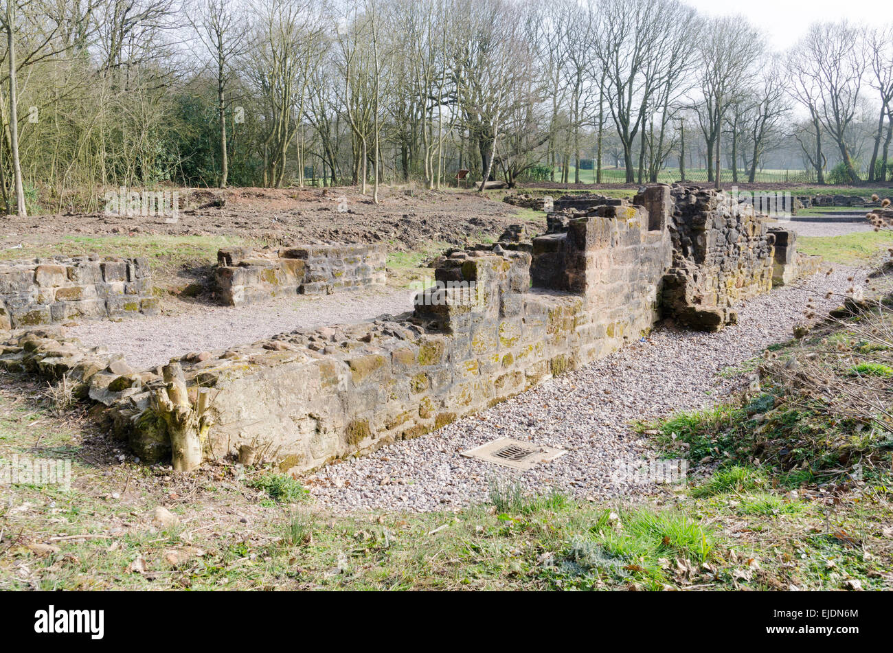The site of Sandwell Priory and Sand Well in Priory Woods Local Nature ...