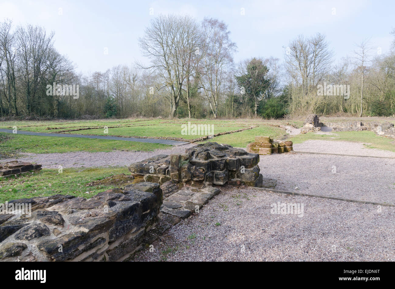 The site of Sandwell Priory and Sand Well in Priory Woods Local Nature ...