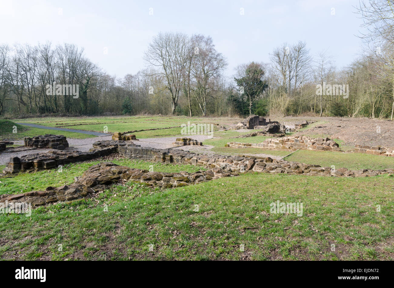 The site of Sandwell Priory and Sand Well in Priory Woods Local Nature ...
