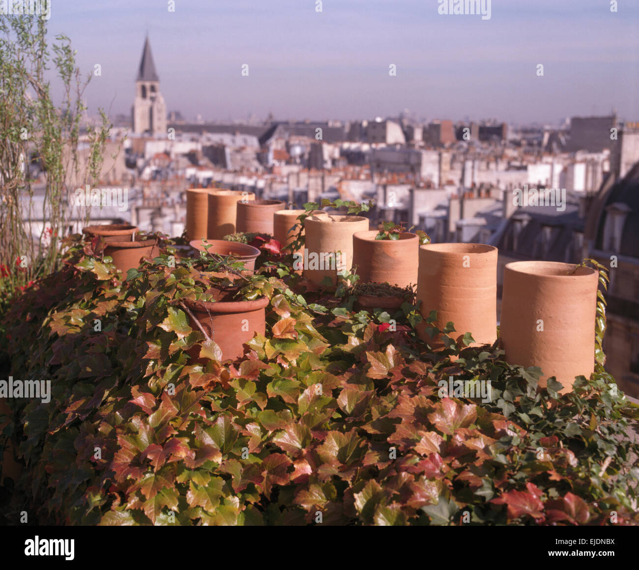 Paris roof chimney hi-res stock photography and images - Alamy