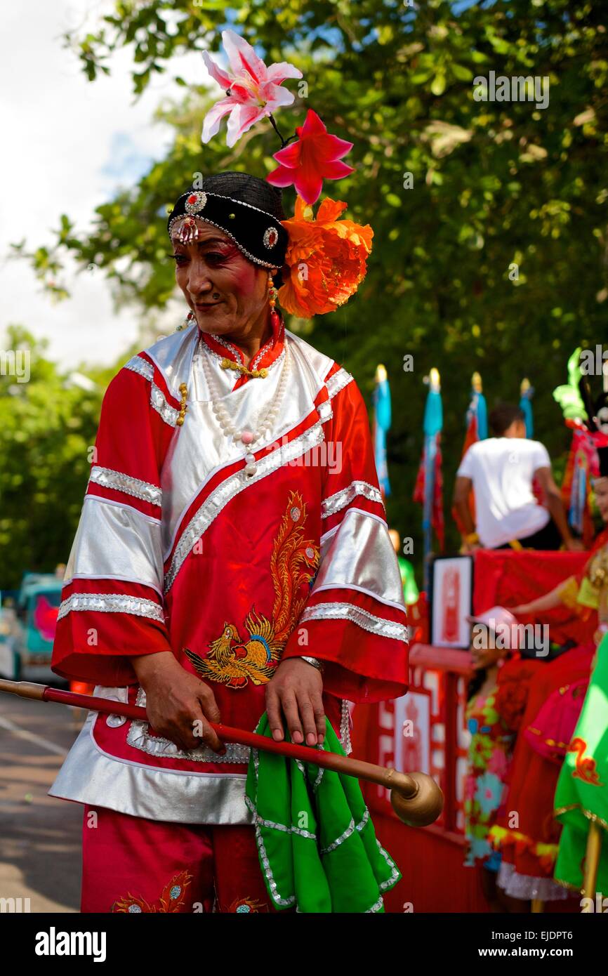 Chinese procession at the Carnaval International de Victoria in ...