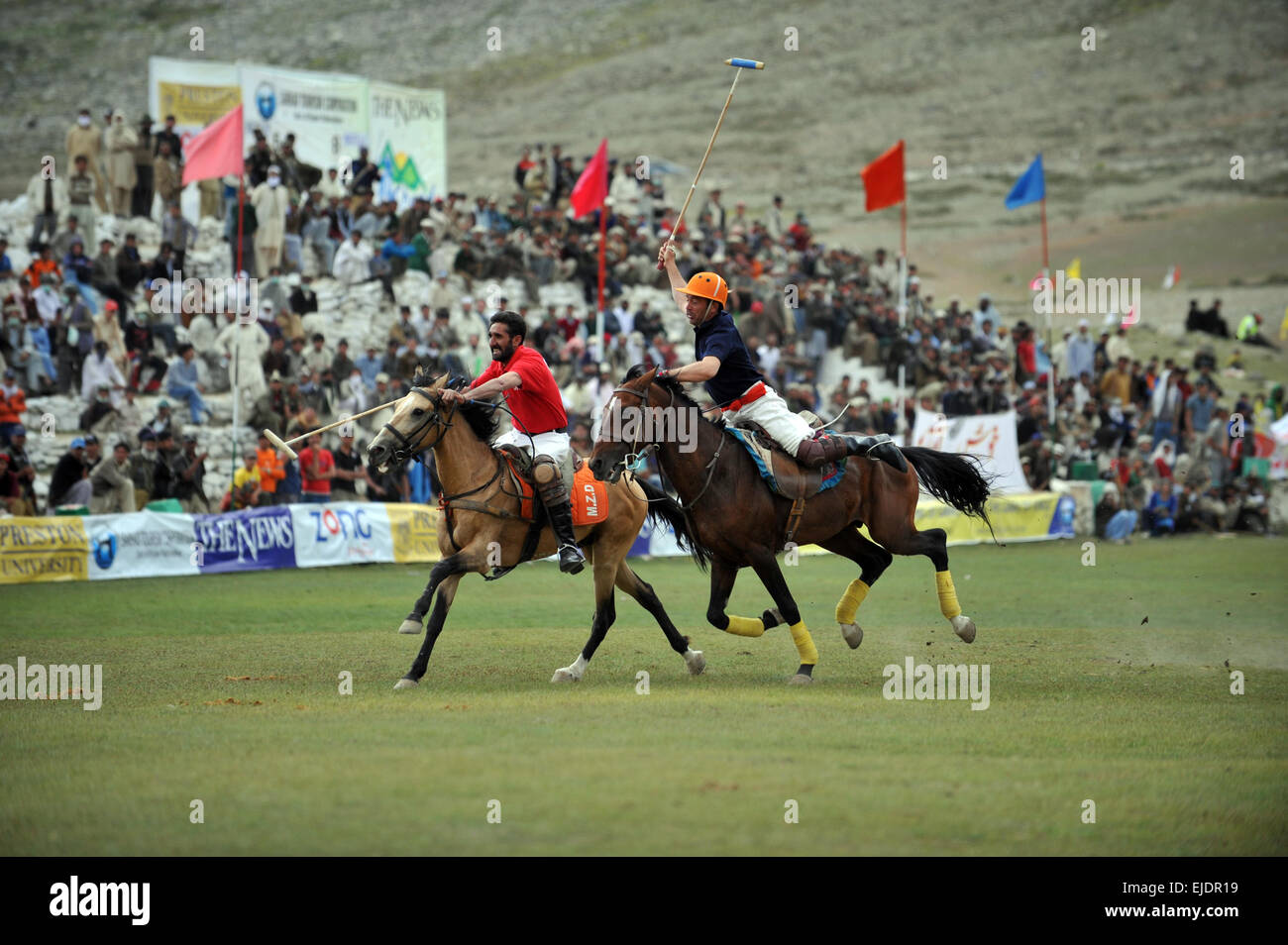 Rival polo teams from Chitral and Gilgit compete during the worlds ...
