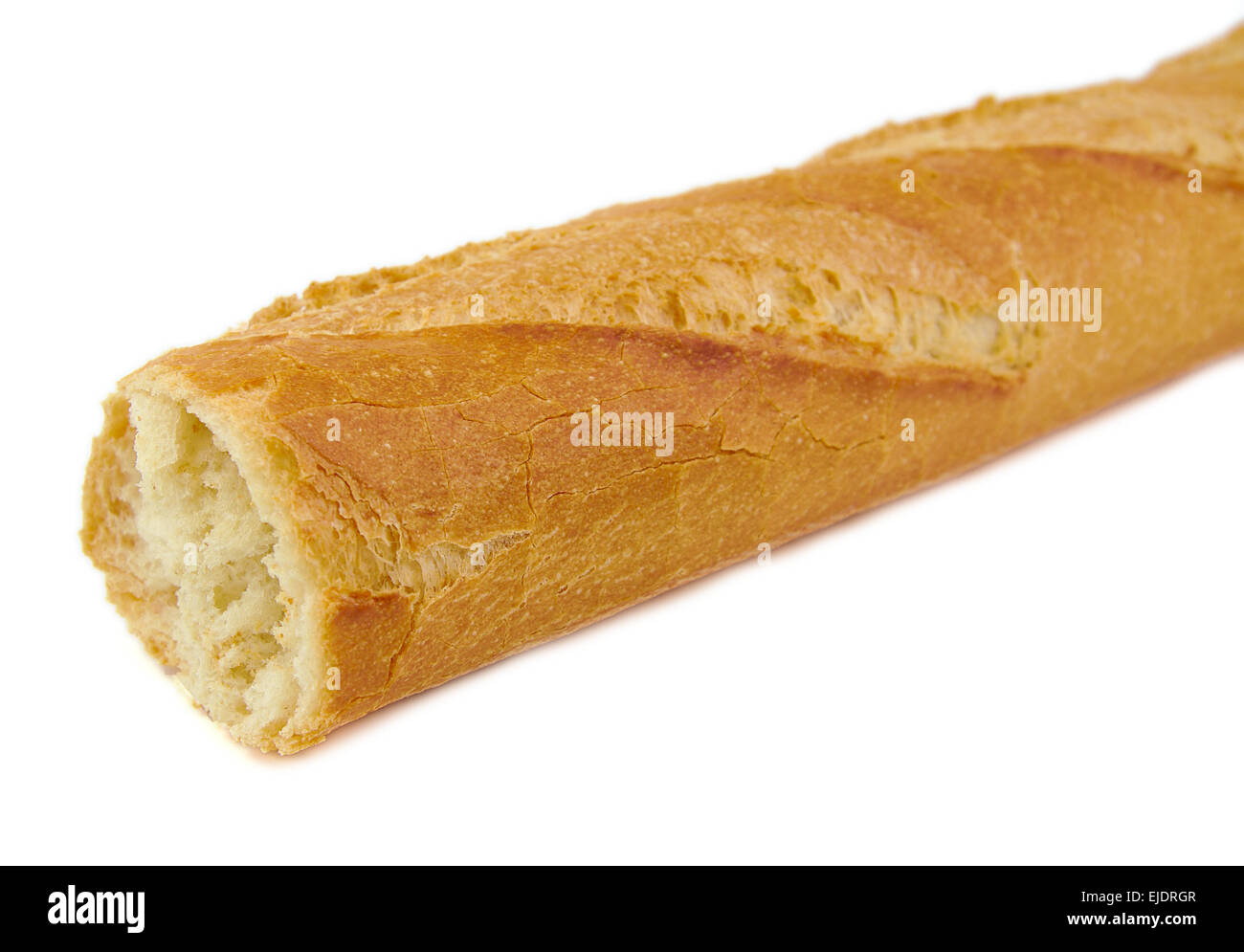Bread loaf on a white background Stock Photo - Alamy