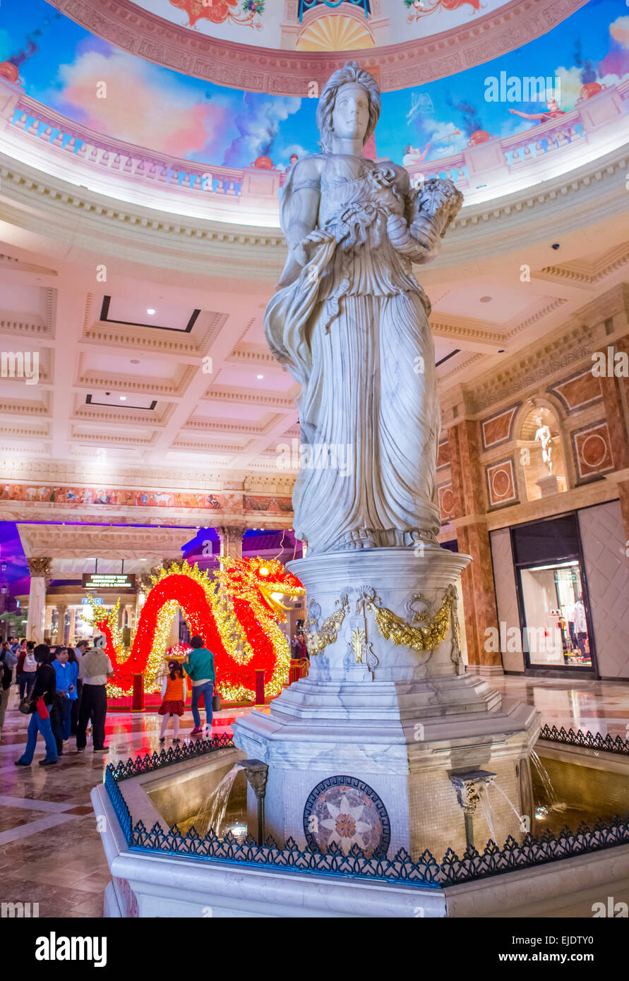 The Caesars Palace interior in Las Vegas Stock Photo - Alamy