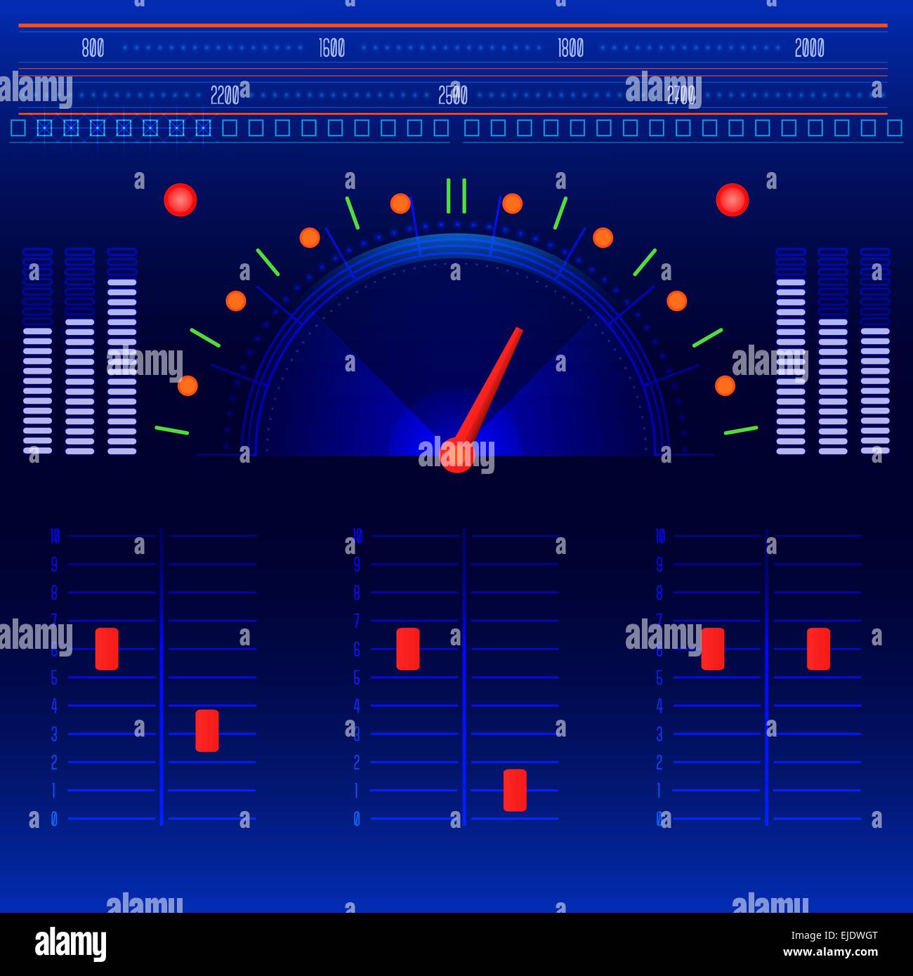Abstract radio and music panel vector Stock Vector Image & Art - Alamy