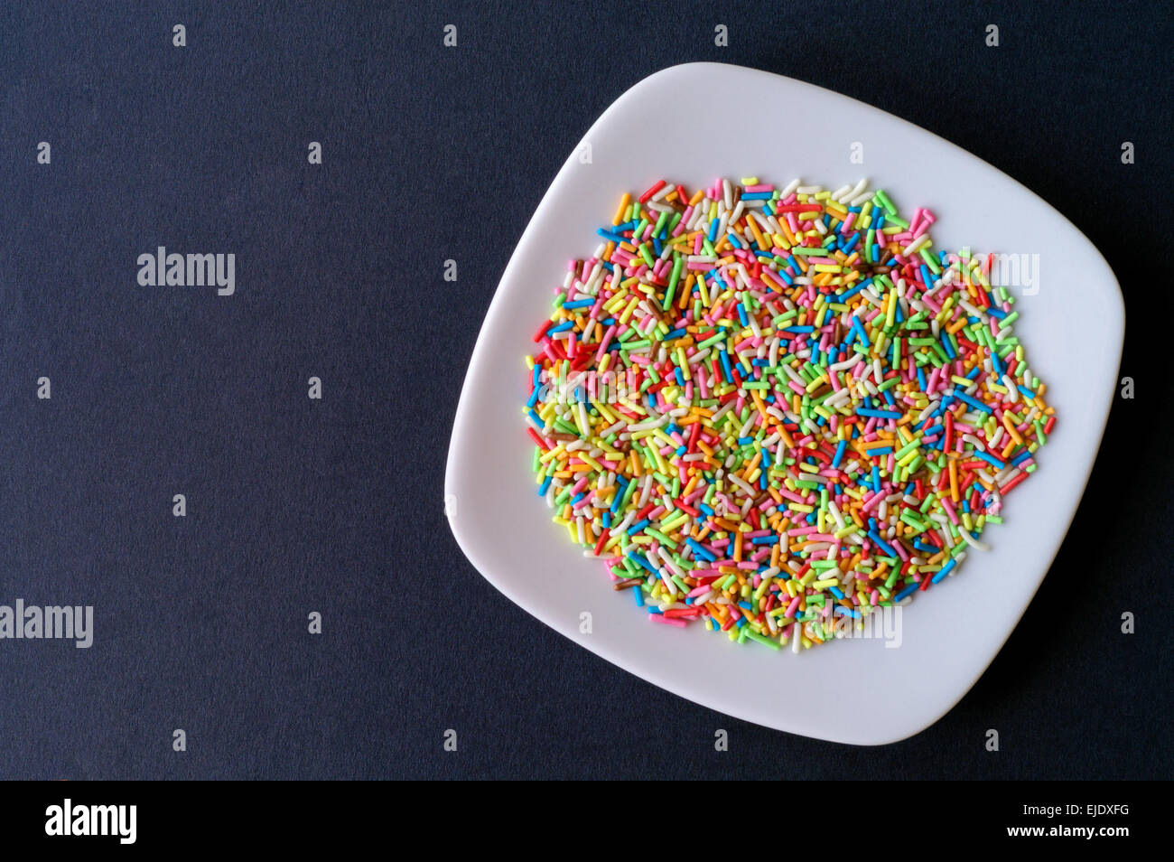Sprinkles in a dish top view Stock Photo - Alamy