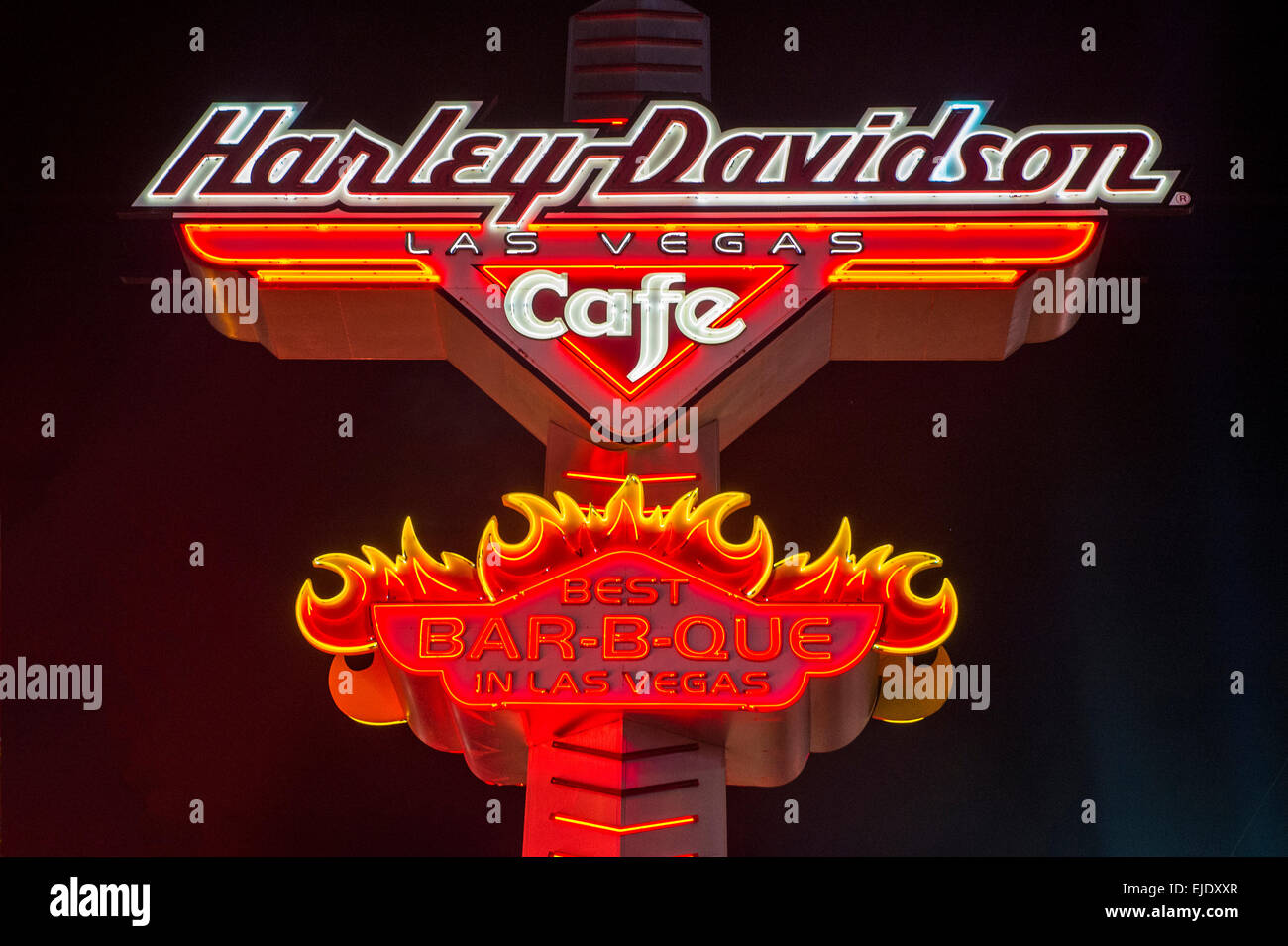 The Harley Davidson Cafe in Las Vegas strip Stock Photo - Alamy