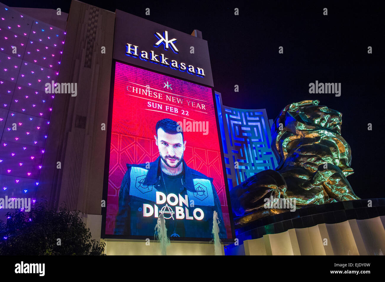 The Hakkasan Night club in MGM hotel in Las Vegas Stock Photo - Alamy